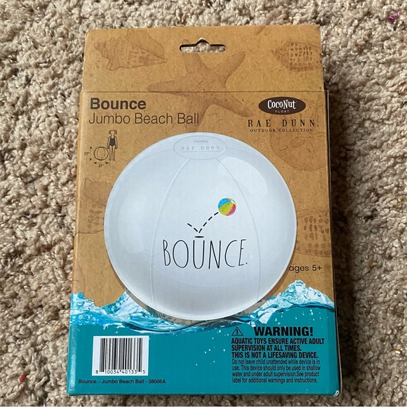 Rae Dunn | Toys | Nwt Rae Dunn Bounce Jumbo Beach Ball | Poshmark